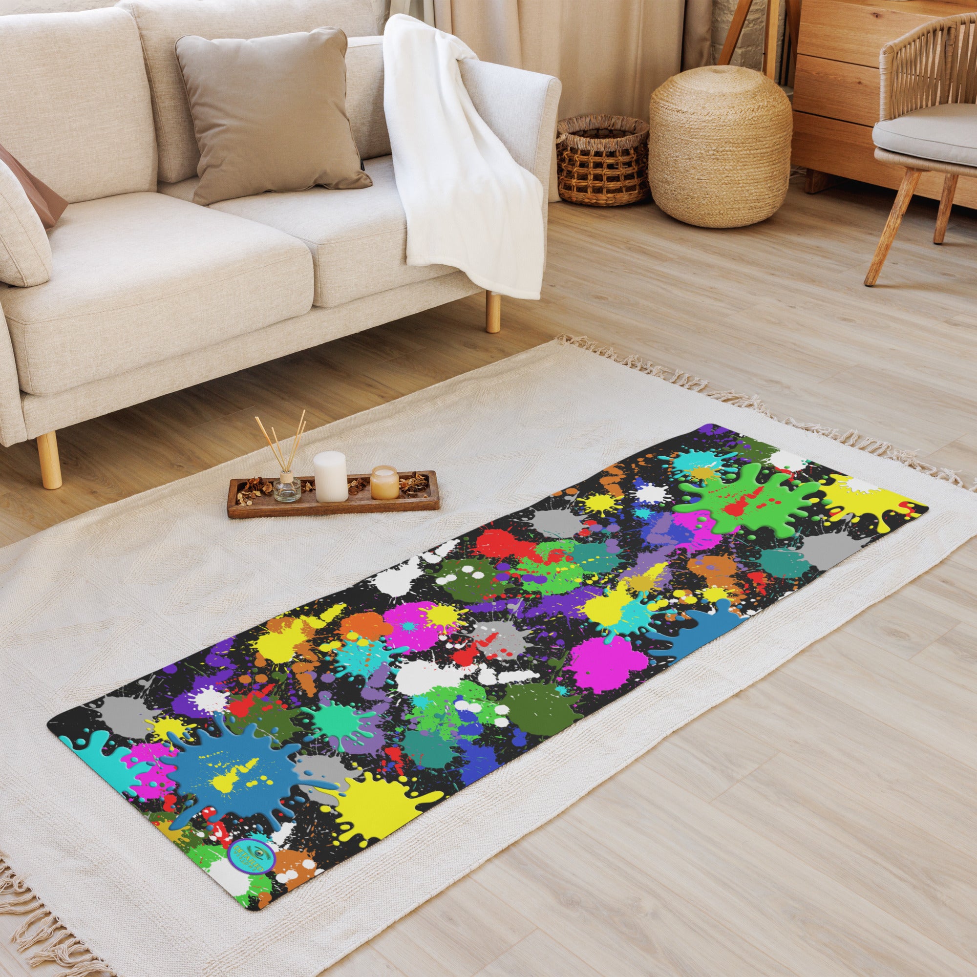 Paint Splatter Yoga Mat – Detailed Visions,llc